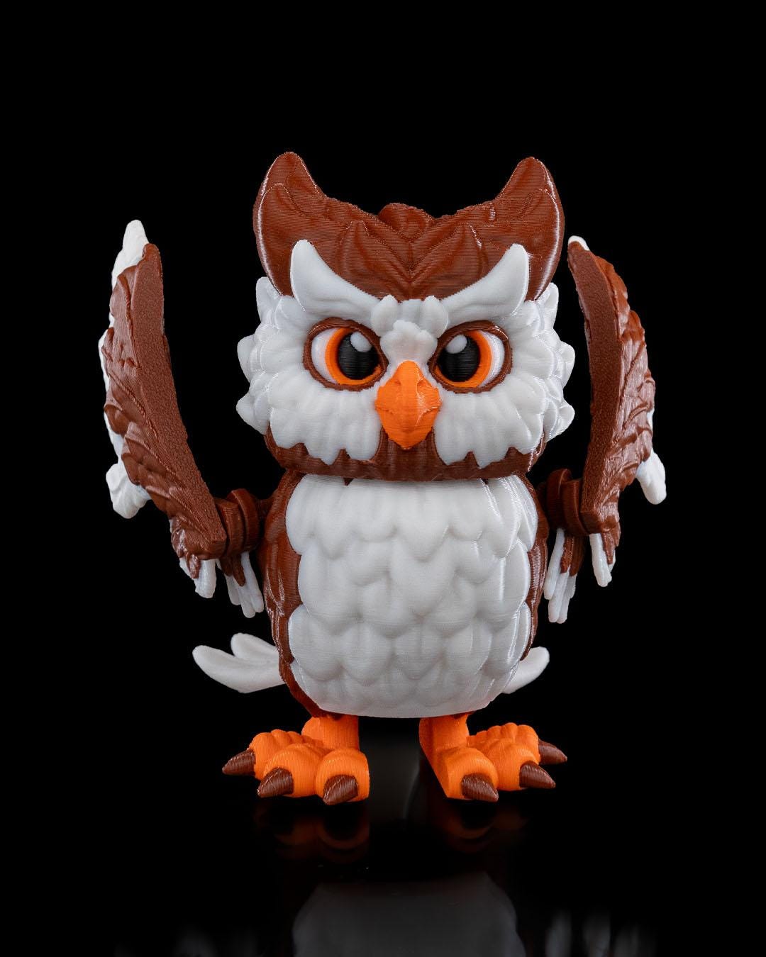 3d Printed Owl - Etsy