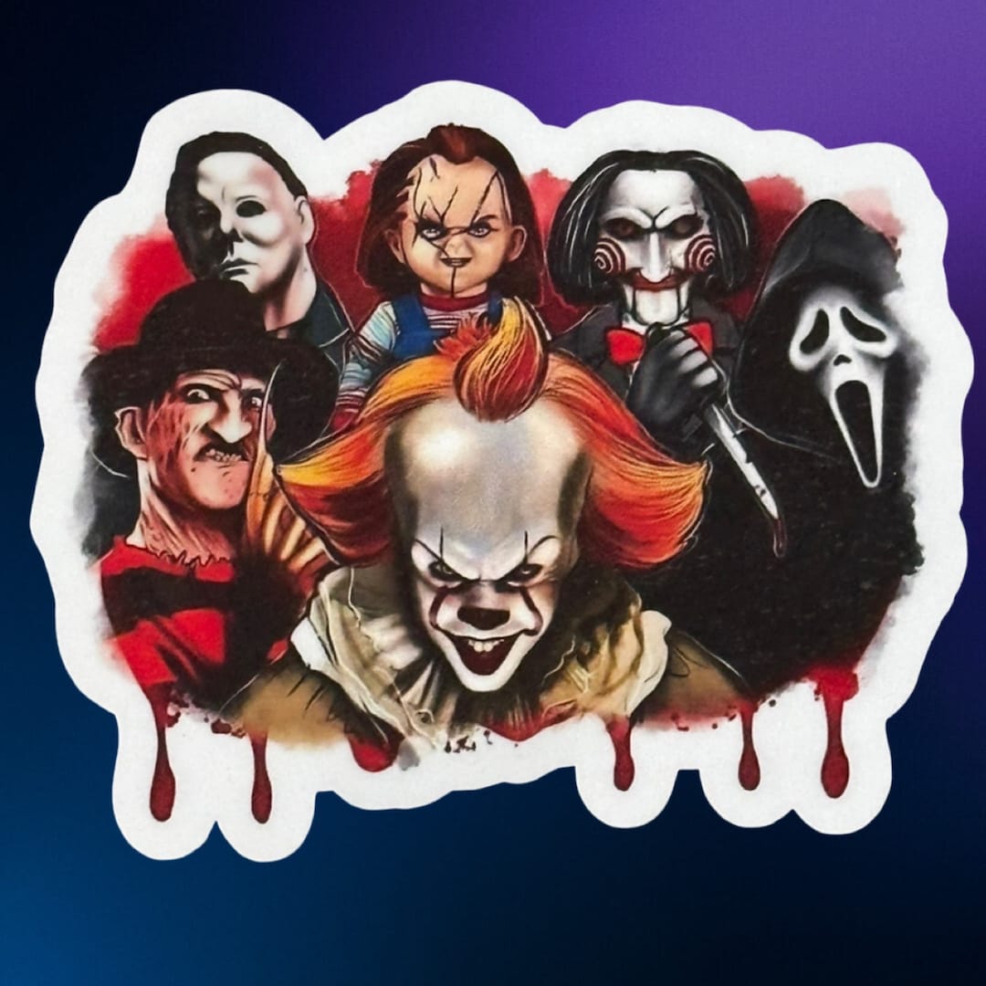 Horror Film Sticker Waterproof Vinyl Sticker - Etsy
