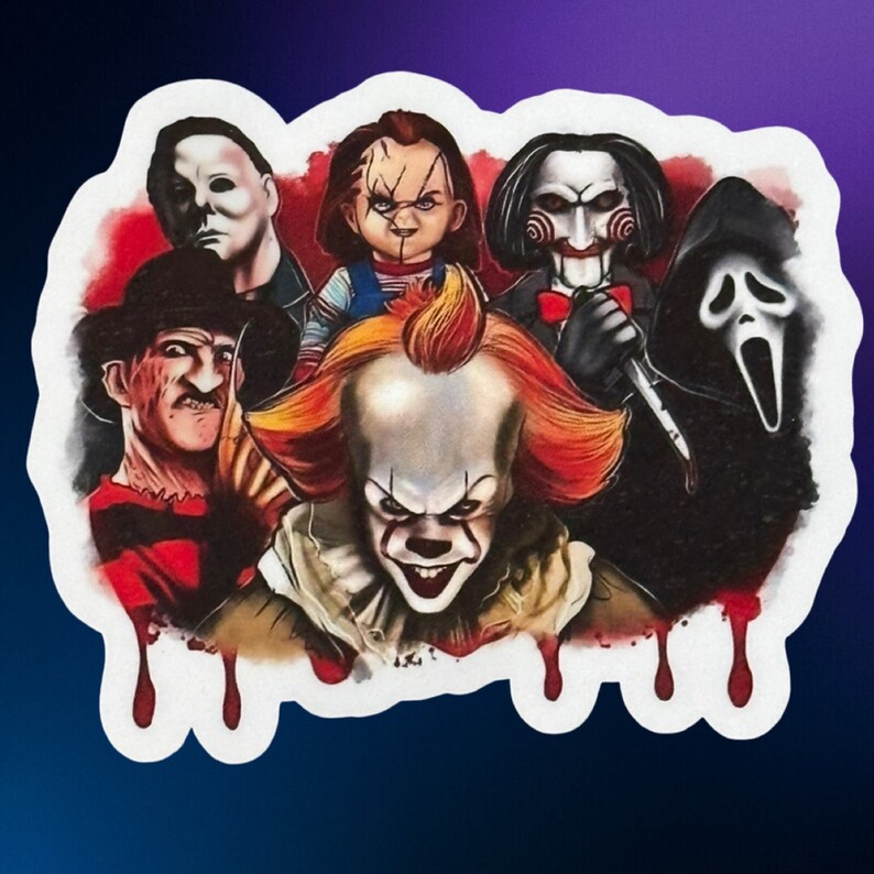 Horror Film Vinyl Sticker - Etsy