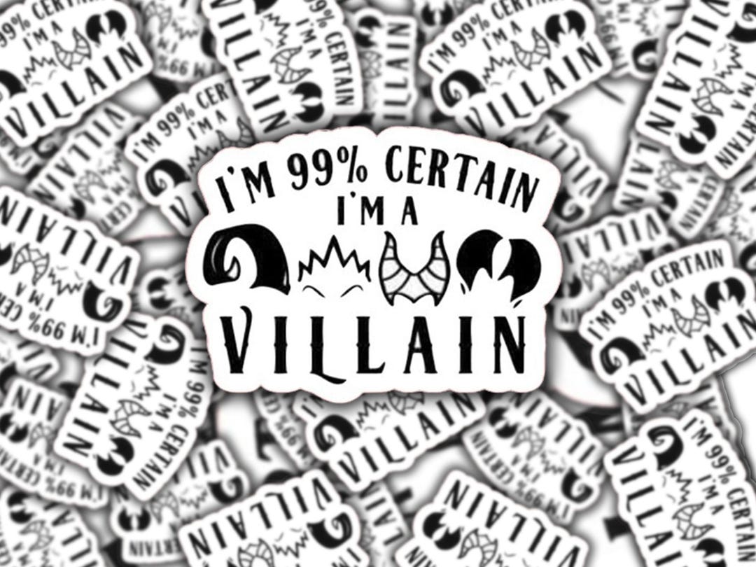 Disny Villain Vinyl Sticker - Etsy