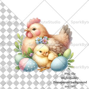 Baby Chick Watercolor Clipart, Easter Clipart, Spring Clipart, Baby ...