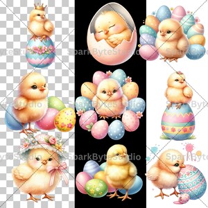 Baby Chick Watercolor Clipart, Easter Clipart, Spring Clipart, Baby ...