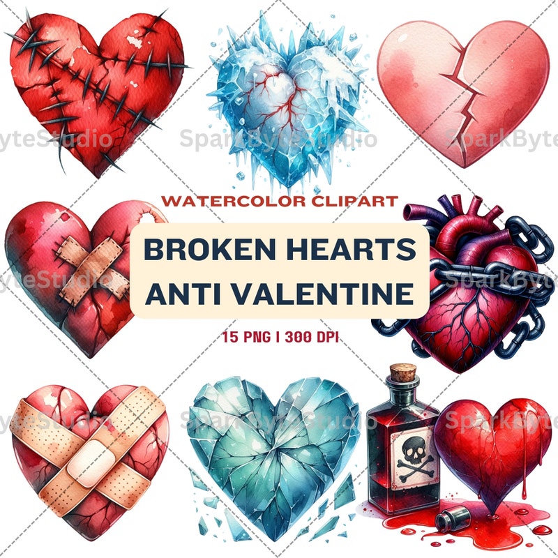 Broken Hearts - Etsy