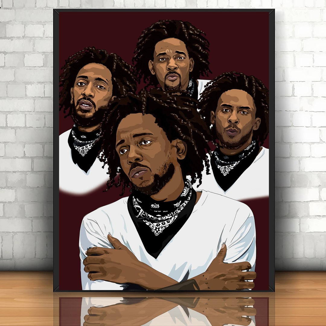 Kendrick Lamar Poster the Heart Part 5 Hip Hop Art Posters Birthday ...