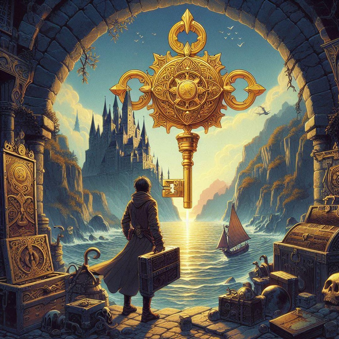 The Quest for the Golden Key Children's Short Story - Etsy