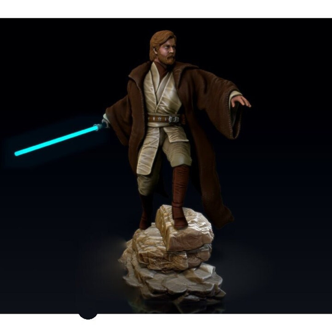 Master Obi Wan Kenobi From Star Wars Clone Wars 3D STL File for 3D ...