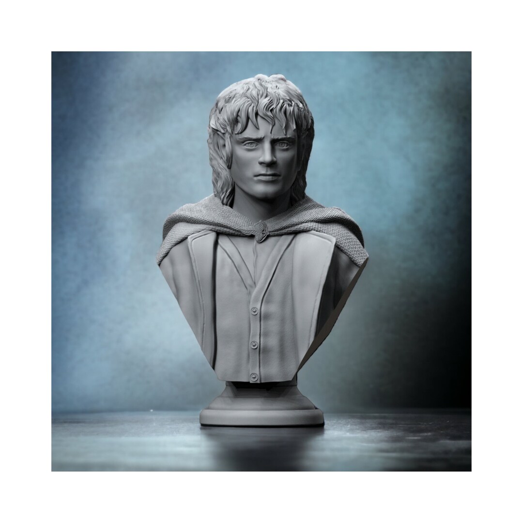 Frodo Baggins Bust From Lord of the Rings STL File, Design for 3D ...