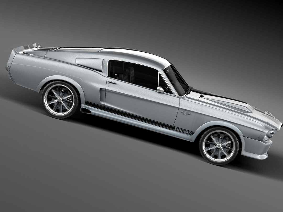 Buy Ford Mustang Shelby GT500 Eleanor 1967 Car Model 3D STL File for 3D ...