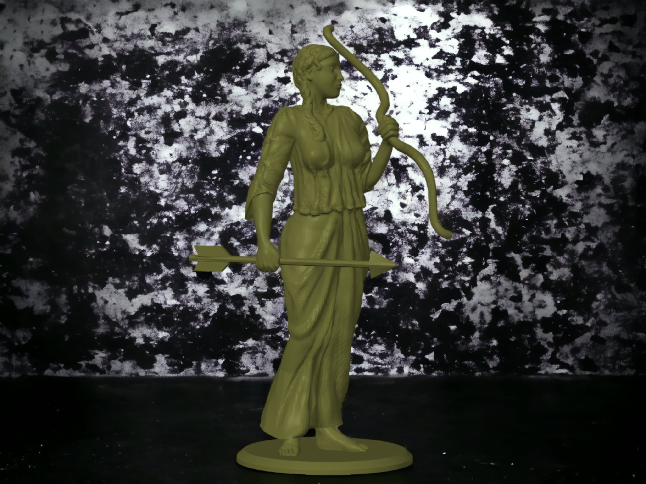Greek Goddes Artemis Statue Stl Files for 3D Printer, 3D Digital ...