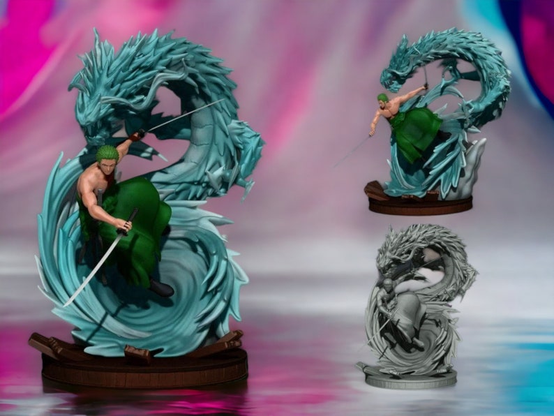 Roronoa Zoro One Piece 3D Anime Action Figure Stl Files for 3D - Etsy UK