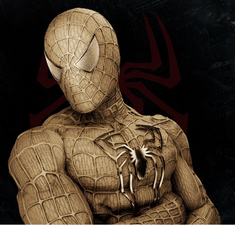 Spiderman Marvel Avengers 3D STL File for 3D Printer 3D Print - Etsy