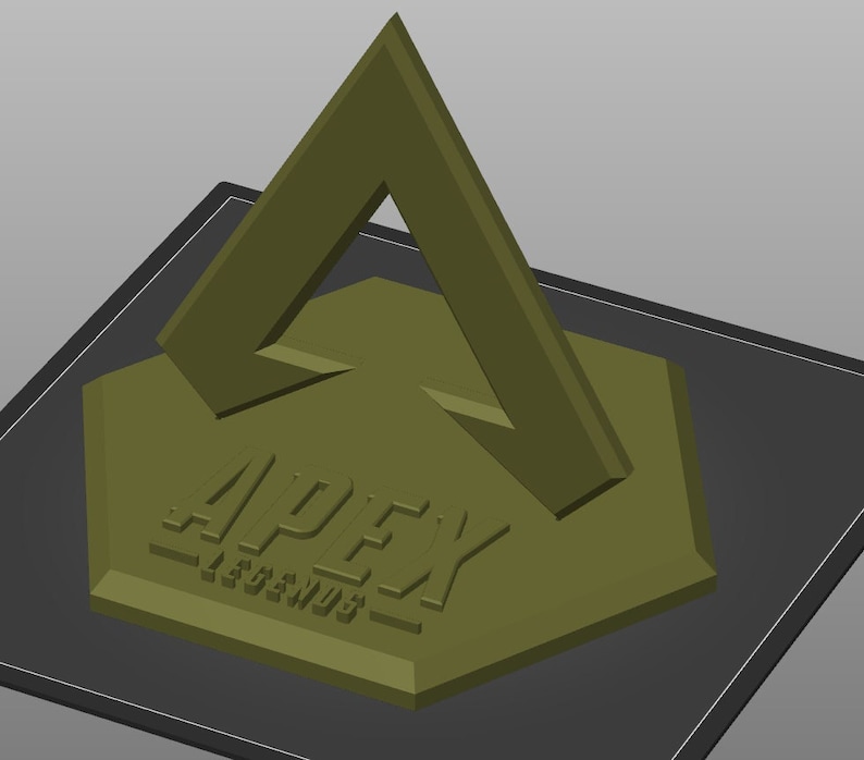 Apex Legends Logo STL Files for 3D Printer Model, 3D Printing for Gamer ...