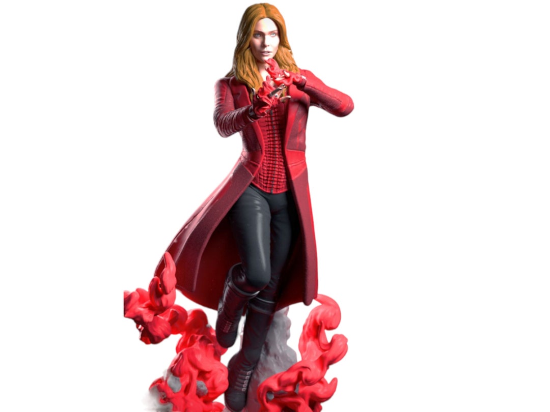 Scarlet Witch Wanda Vision 3D STL Files for 3D Printer, Marvel Comics ...