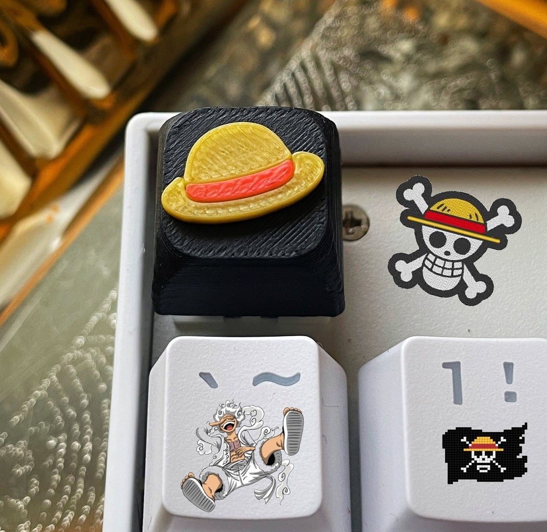Straw Hat Luffy Keycap One Piece for Cherry Mx Keyboards 3D Printed - Etsy