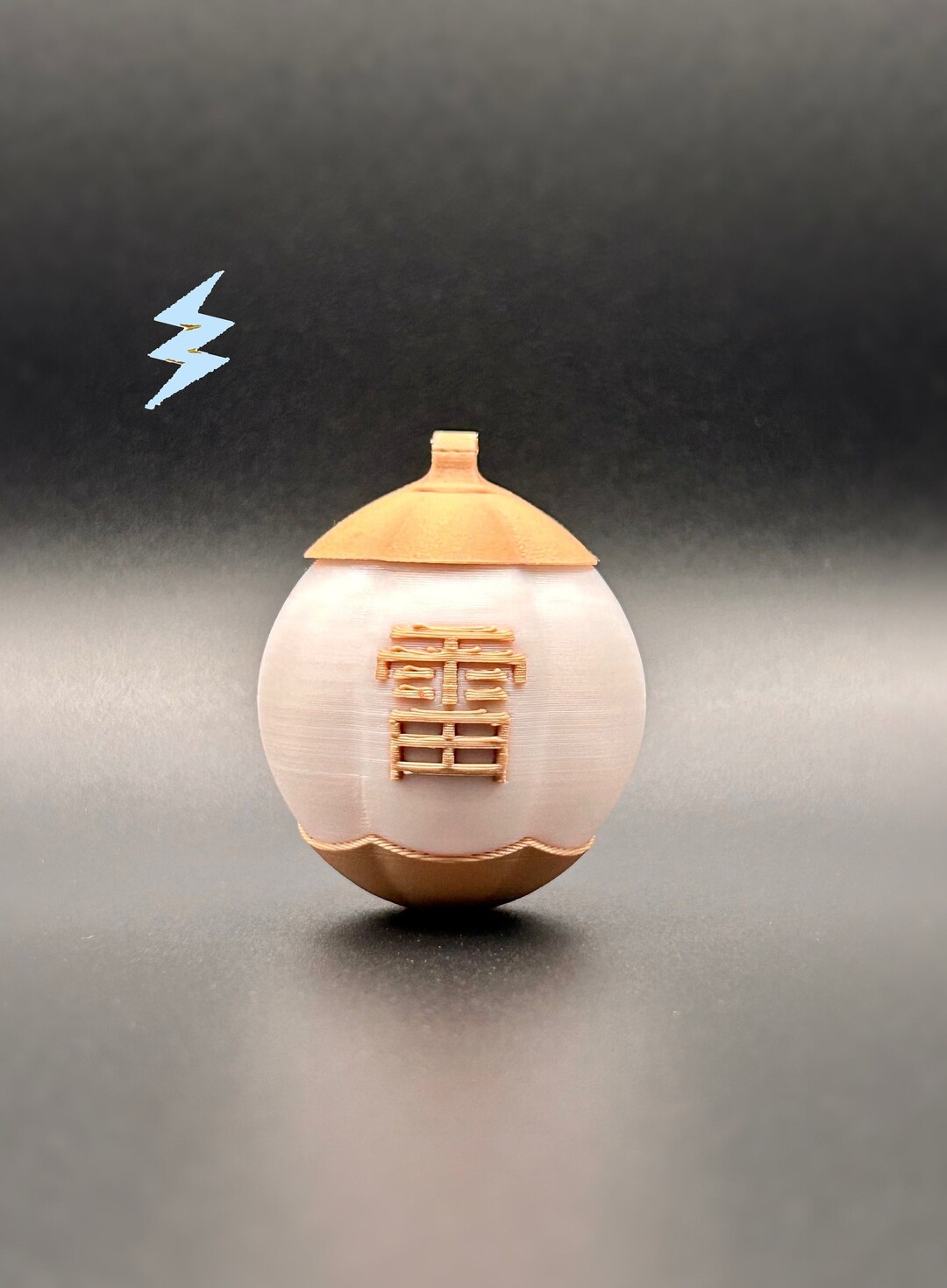 Lantern Keychain With Kanji 雷 'rai' Lightning - Etsy