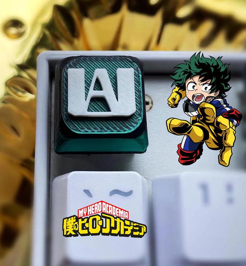 UA Symbol Keycap DEKU Themed , Myheroacademia Cherry Mx Keycaps, Cute ...