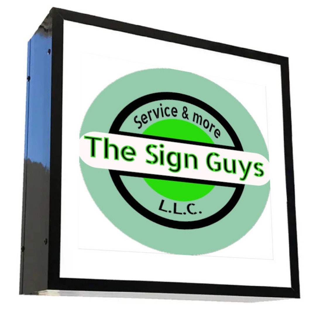 4ft X 4ft Custom Face Lit Cabinet Sign - Etsy