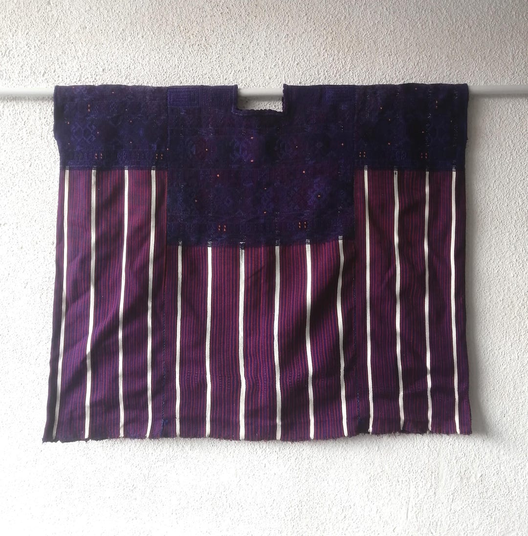 Vintage Guatemalan Huipil, San Juan Atitán, Handwoven Mayan Textile Art ...