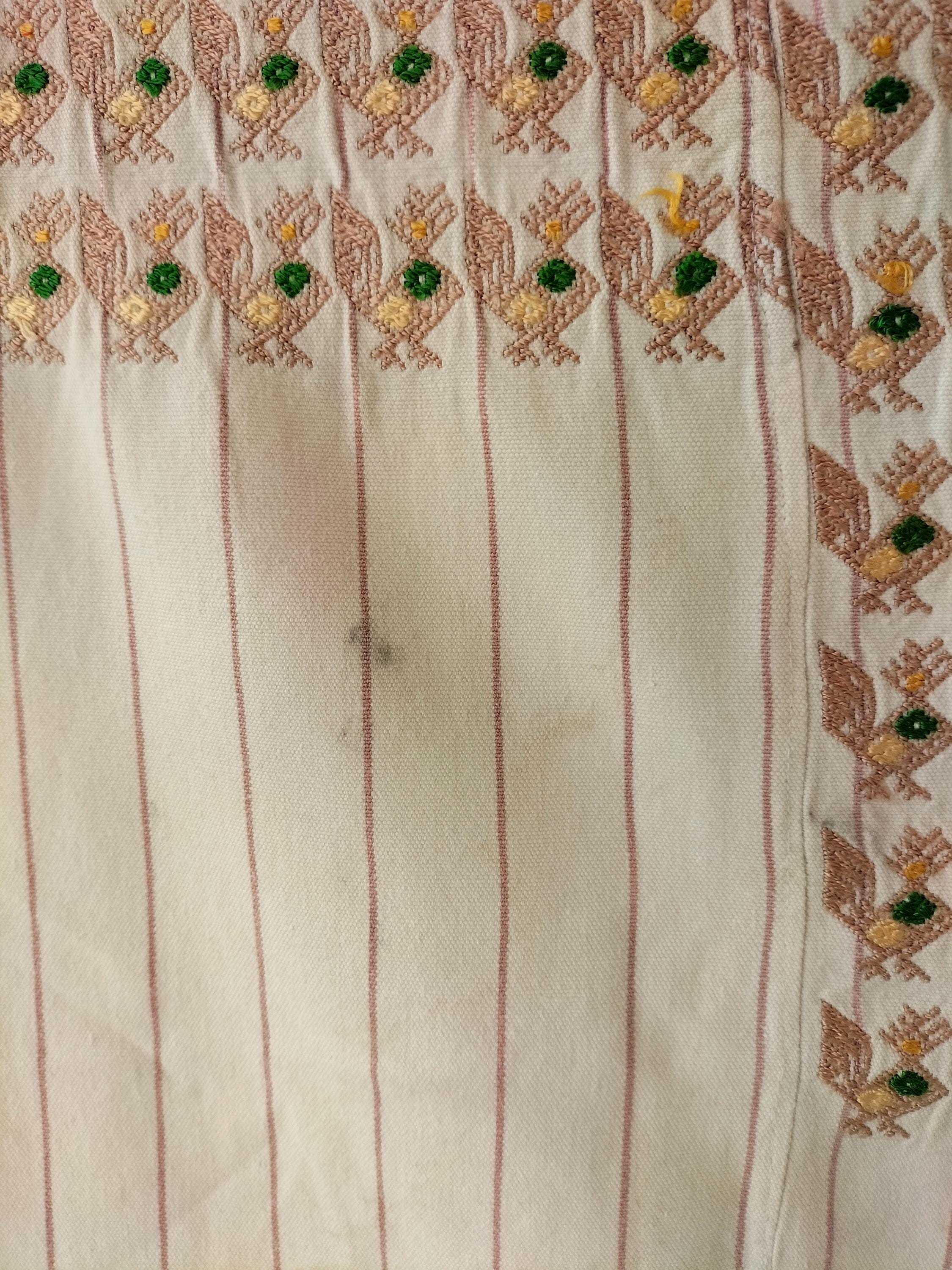 Guatemalan Vintage Peacock Huipil From Nahualá, Sololá. Traditional Handmade Mayan Indumentary ...