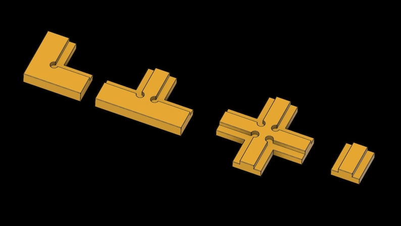 Set of Laser Cutter Anti Flashback Riser Jigs With Magnet Slots (STL ...