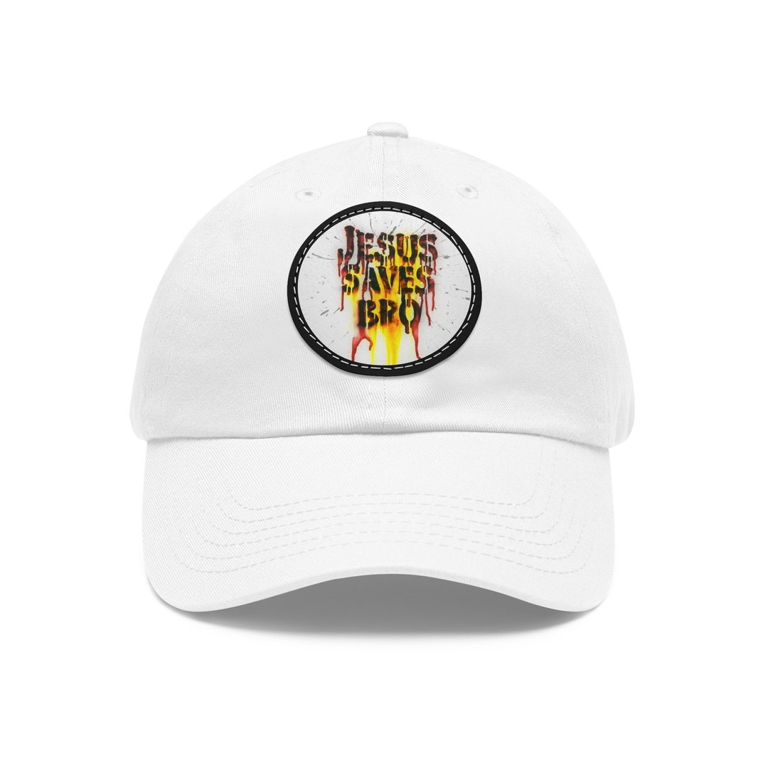 Jesus Saves Bro Dad Hat With Leather Patch (round) - Etsy