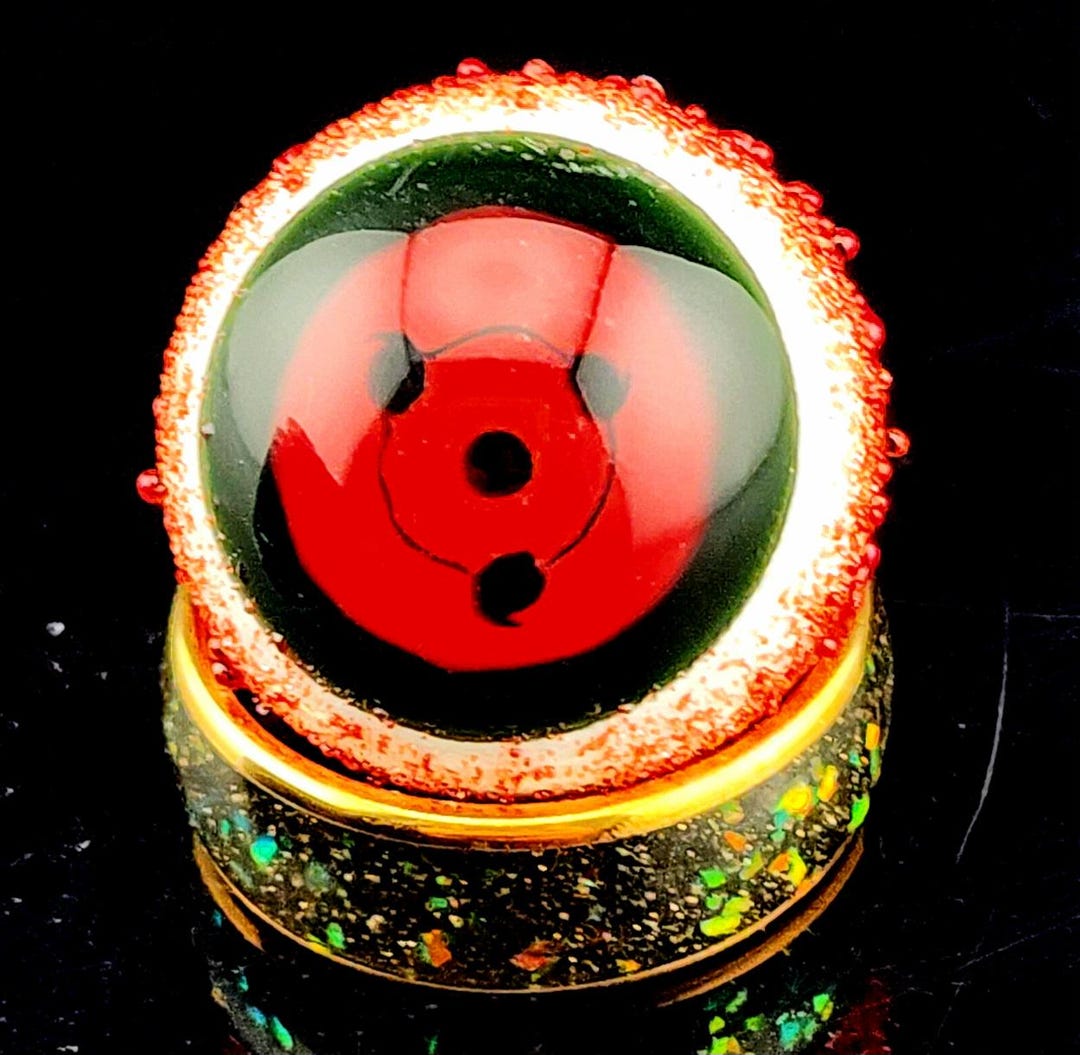 1 Inch Glass Eyeball Marble Curio Glassblown Oddities Monster Alien ...