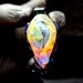2.1 Glass Creature 4 Eyeball Marble With Metal Stand Curio Glassblown ...