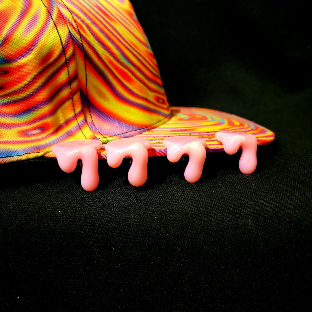 Strawberry Milk Trippy Drippy Hat Brim Pin - Etsy