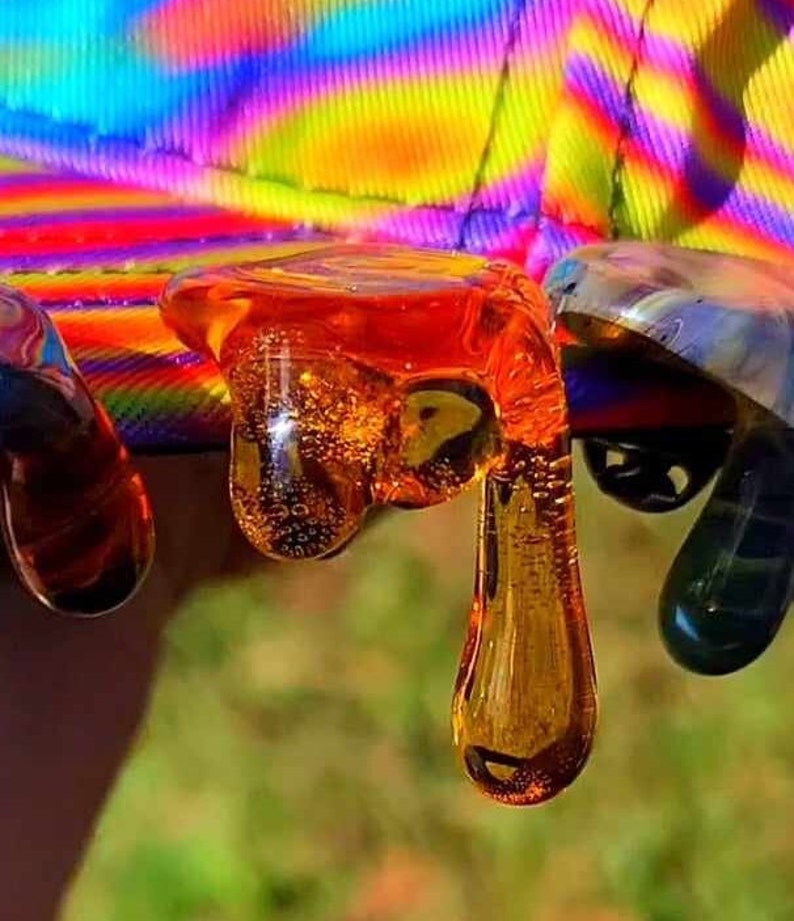Terpy Wax Glass Trippy Drippy Hat Brim Pin - Etsy