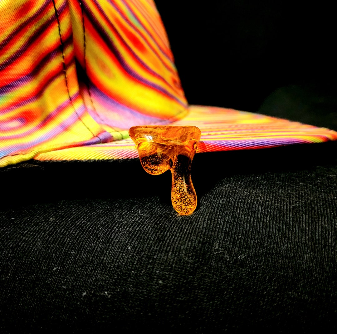 Terpy Wax Glass Trippy Drippy Hat Brim Pin - Etsy