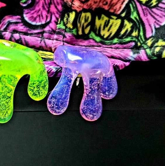 Slime Purple Glass Trippy Drippy Hat Brim Pin - Etsy