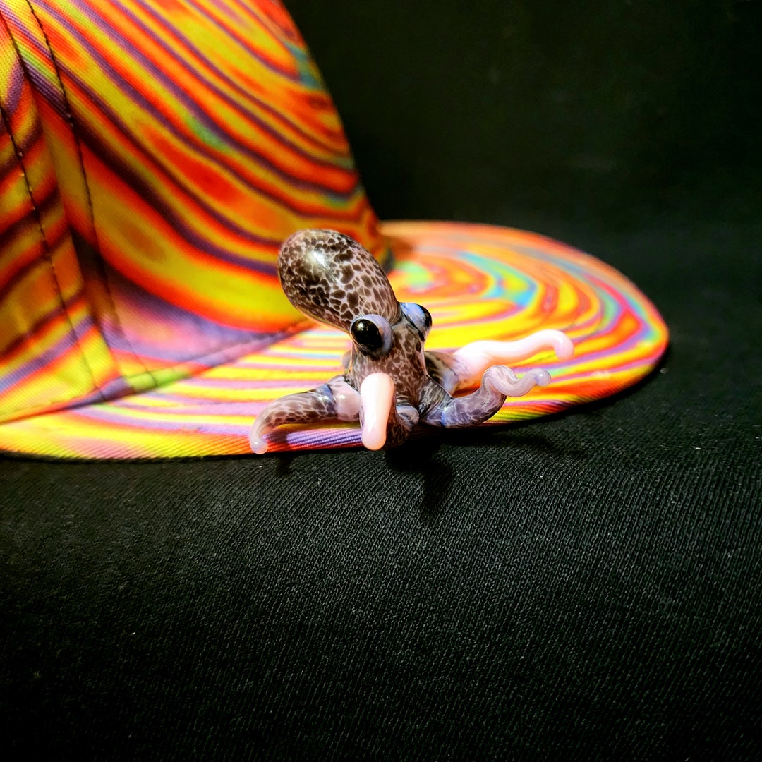 Deep Sea Purple Squid Octopus Hat Brim Pin - Etsy