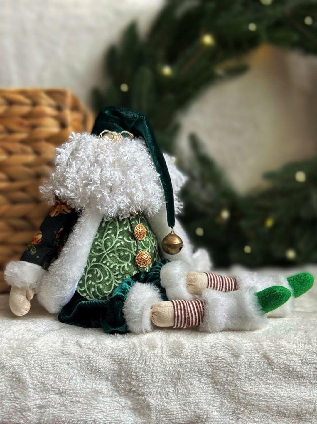 Christmas Santa Claus, Tilda Santa, Designer Doll, Holiday Home Decor ...