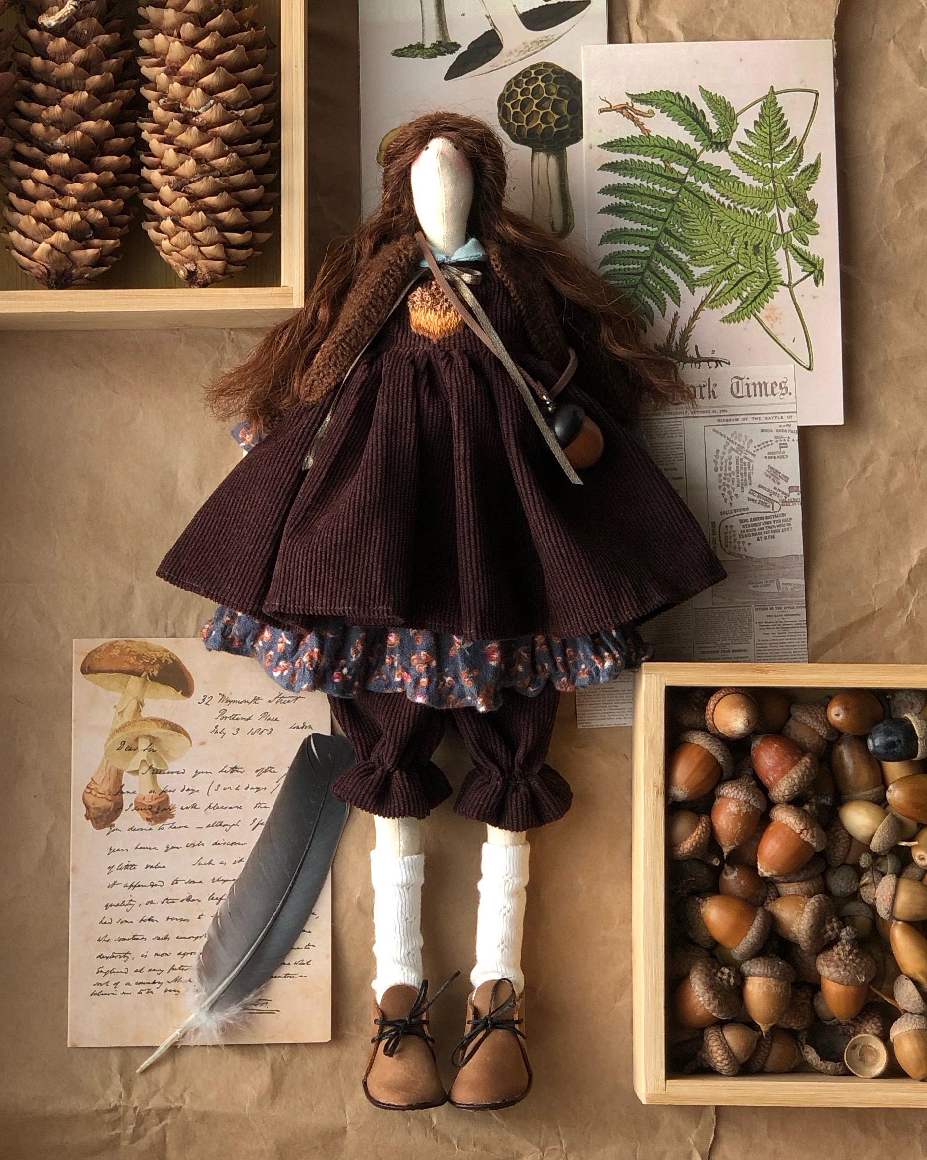 Handmade Doll, Textile Doll, Soft Toy, Fabric Doll, OOAK Doll, Custom ...