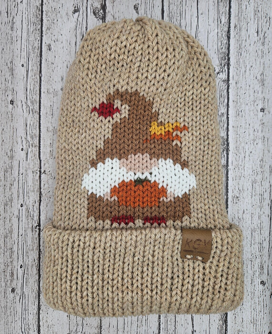 Fall Gnome Pumpkin Hat PATTERN ONLY PDF Download Knitting Machine, Addi ...
