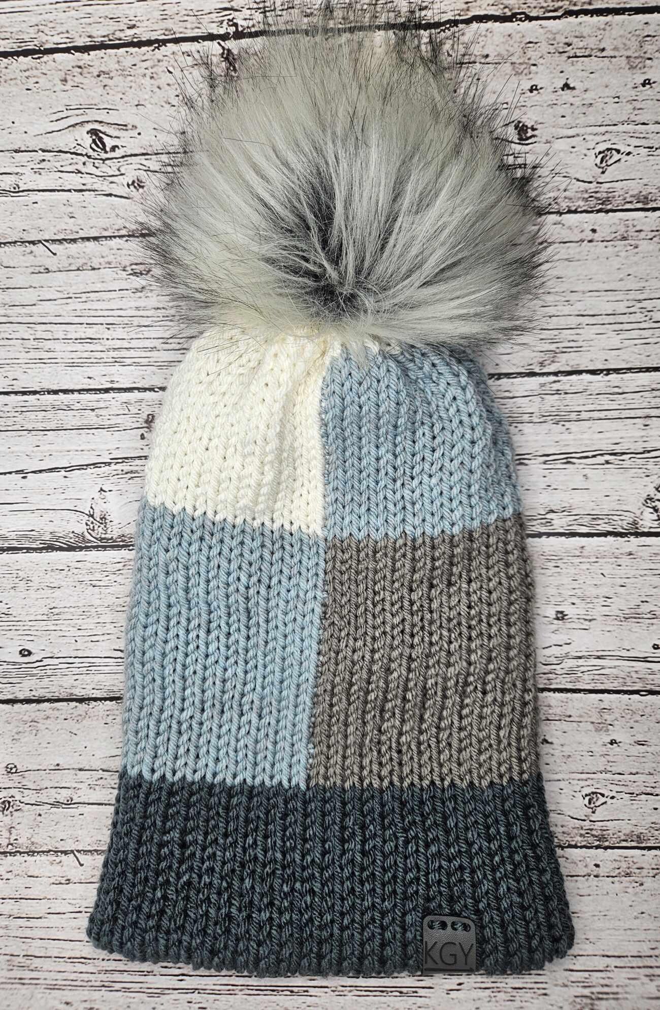 Patchwork Beanie/hat PATTERN ONLY PDF Download Knitting Machine, Addi ...