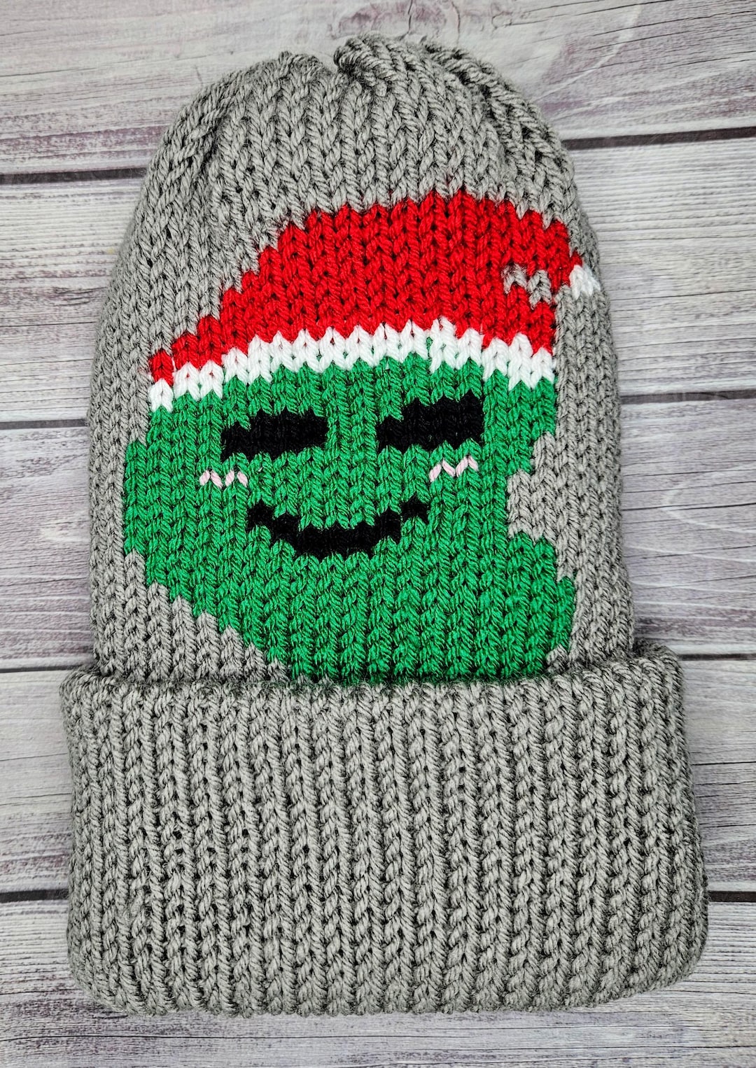 Christmas Pickle Beanie/hat PATTERN ONLY PDF Download Knitting Machine ...