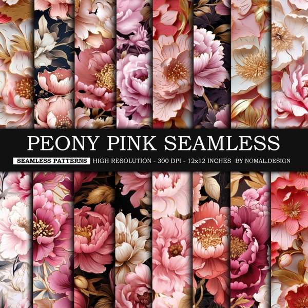 Peony Pattern - Etsy