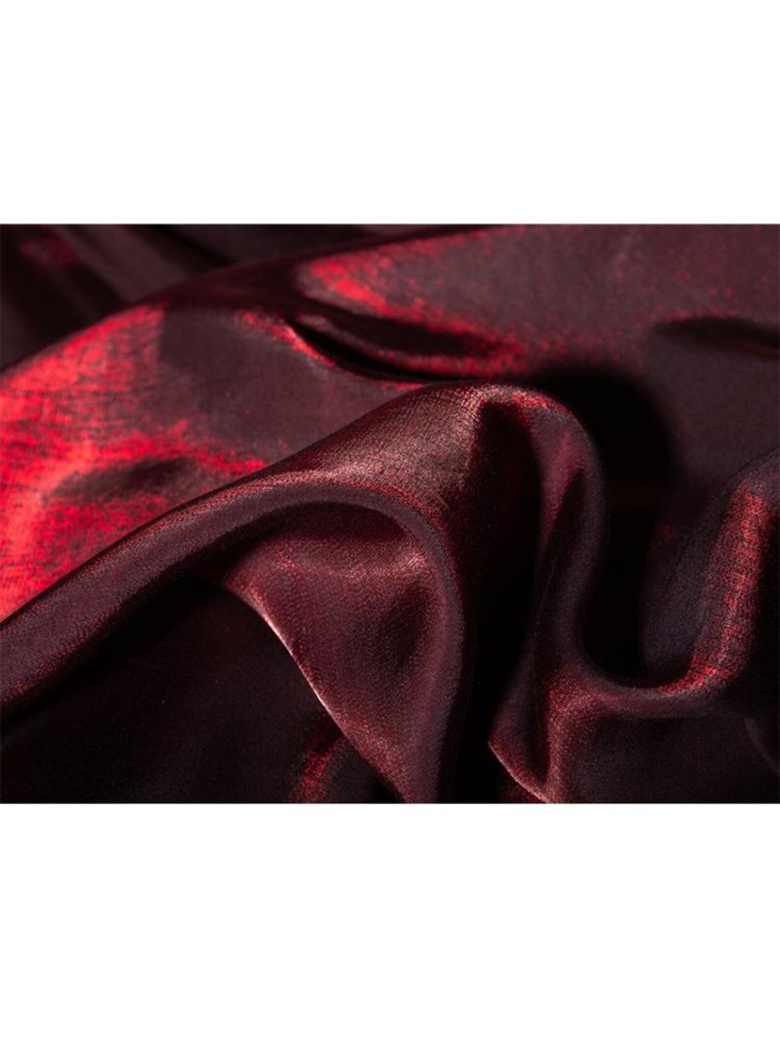 Satin Gradient Wine Red Silk Fabric, Wedding Fabric, Dress Fabric ...