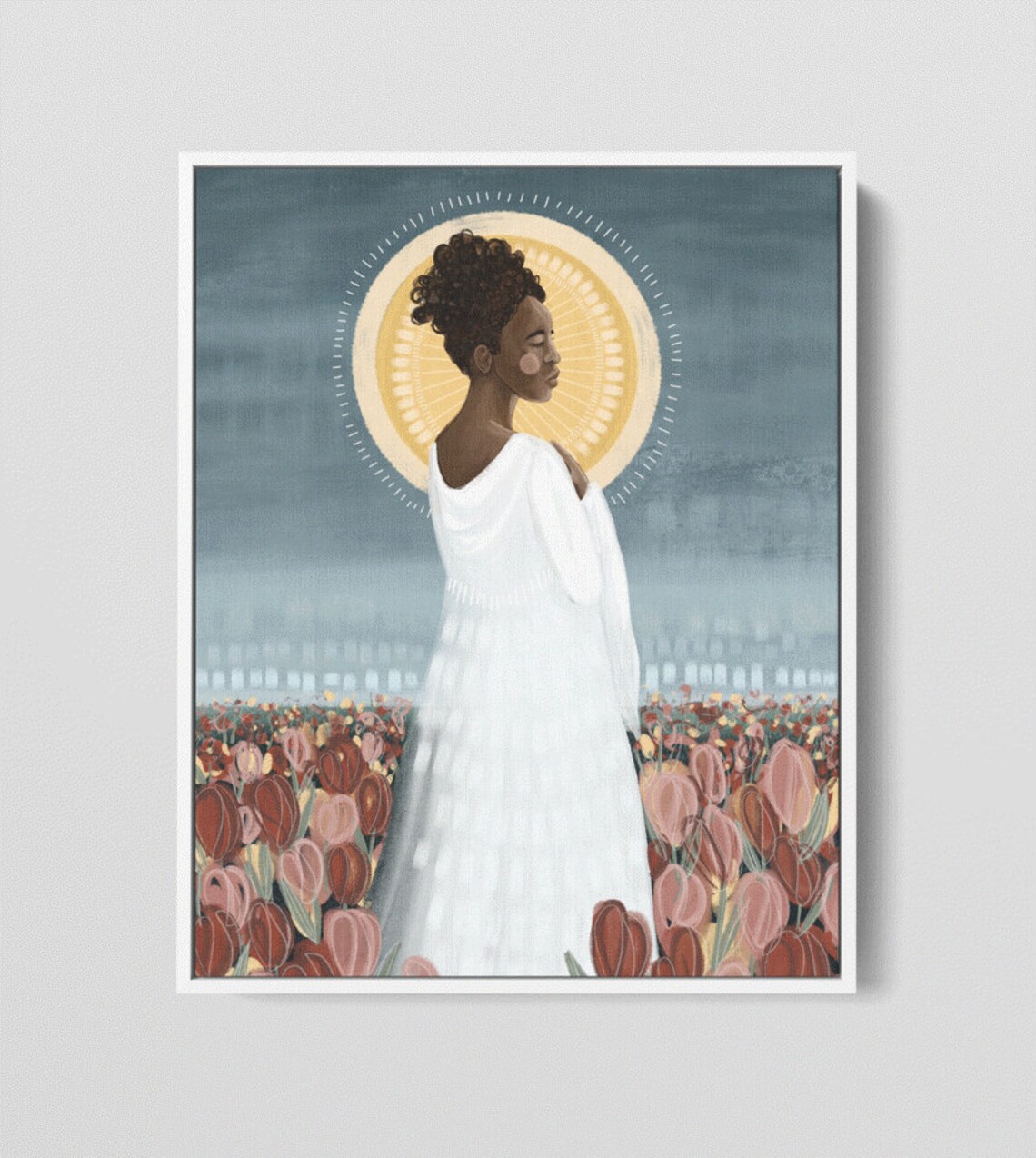 Faithful Women | Tulip Field Little Girl Room | Floral Pink Yellow ...