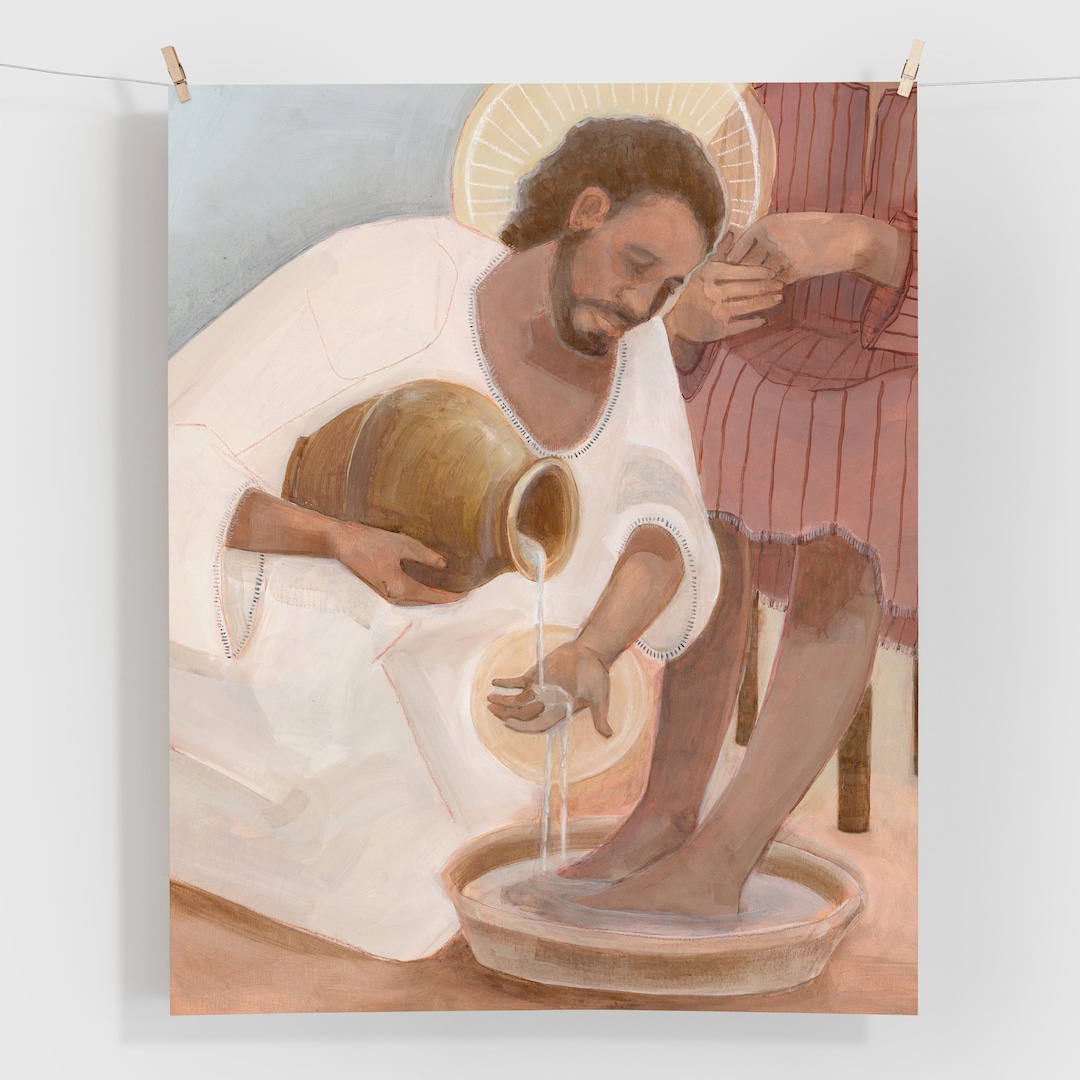 Come My Friends | Jesus Christ Washing Feet | Easter Art | Holy Week ...
