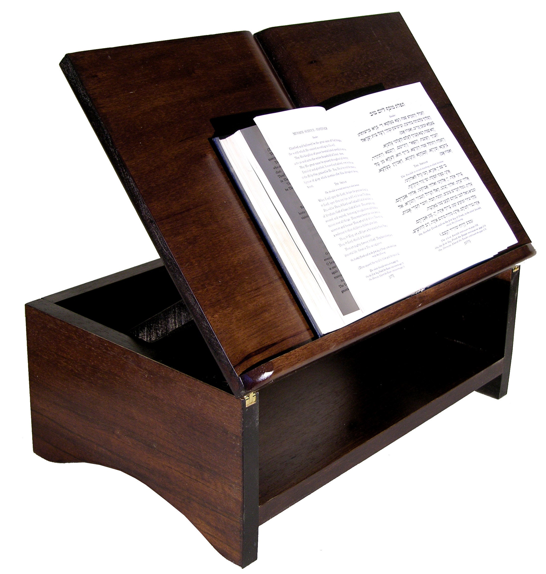 Solid Wood Book Stand - Etsy
