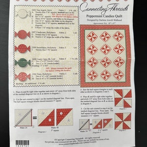 Peppermint Candies Quilt Kit- Connecting Threads- - Etsy