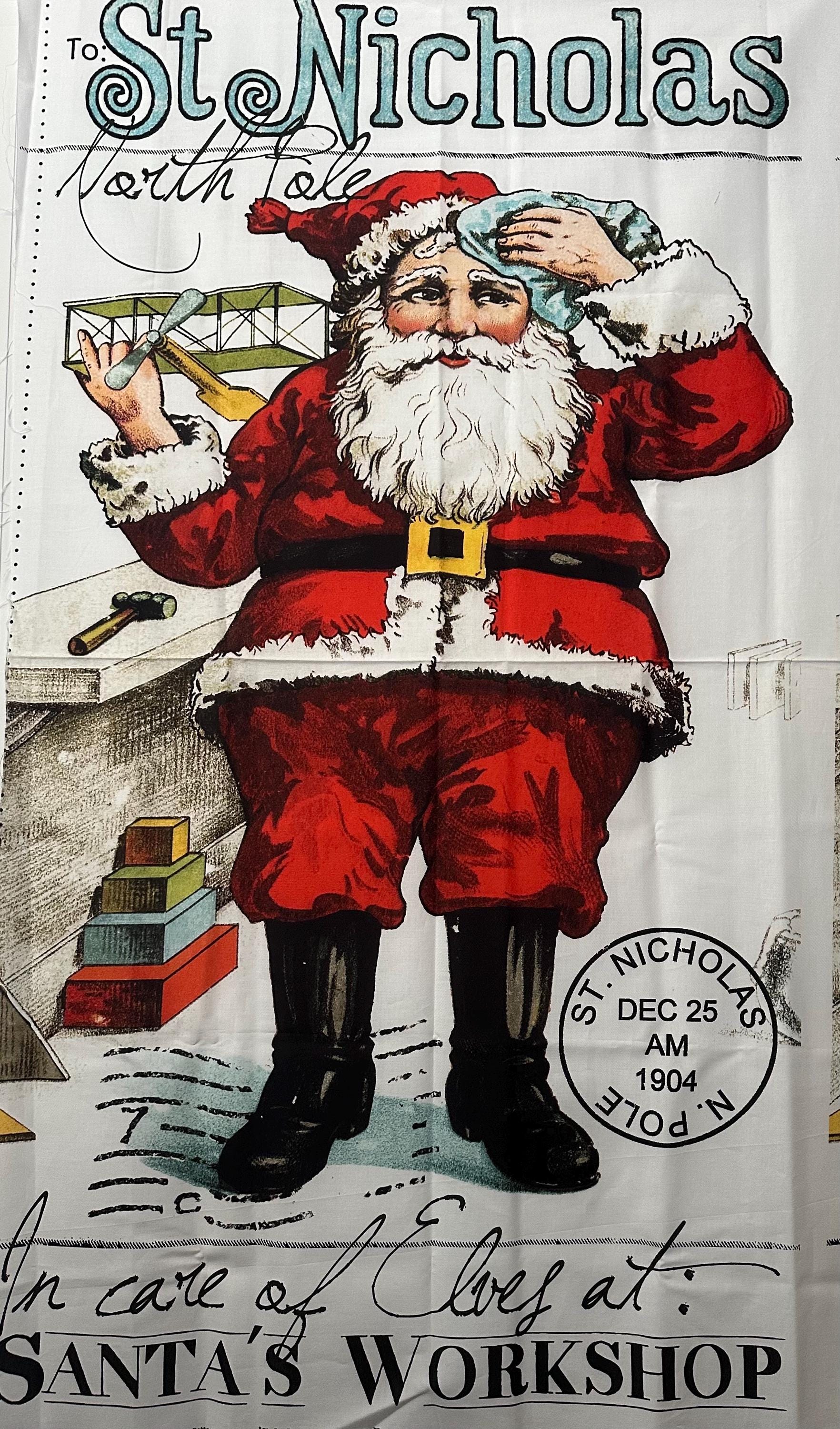 Nicholas Santa Panel - Riley Blake- J. Wecker Frisch - Etsy