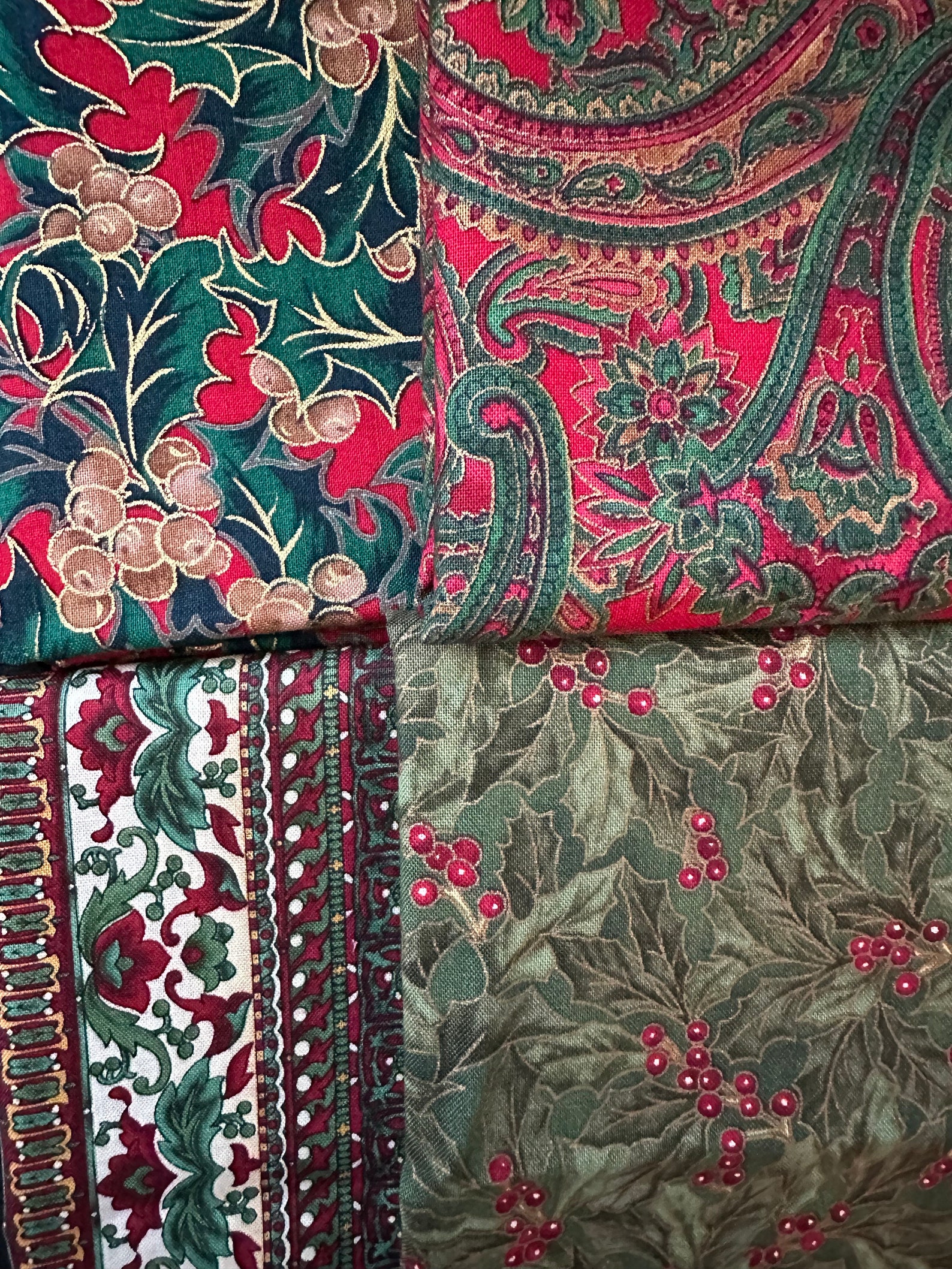 Woodland Winter and Canterbury Manor - Hoffman Fabrics- 1/2 Yard Bundle ...