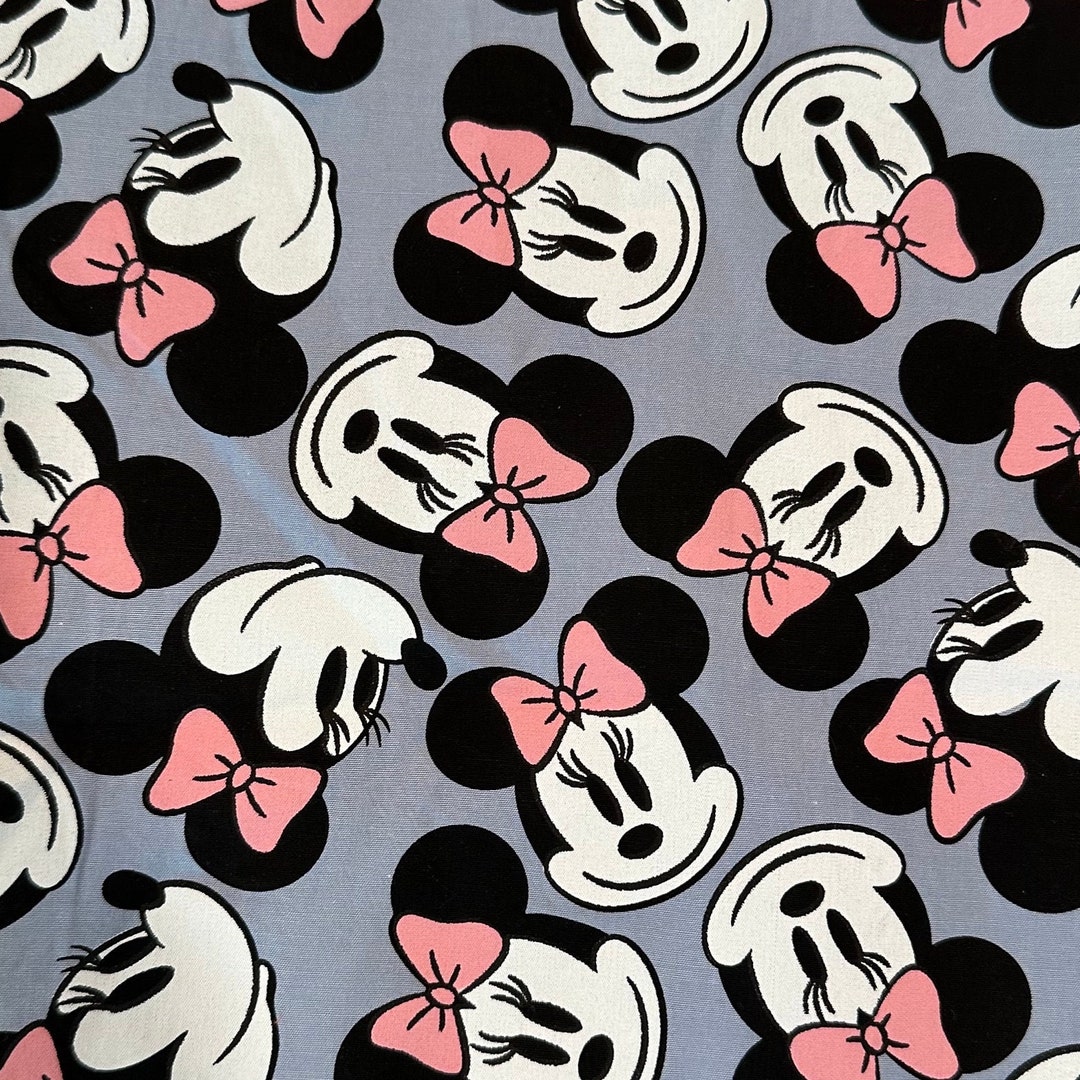 Minnie Mouse Print Fabric - Etsy