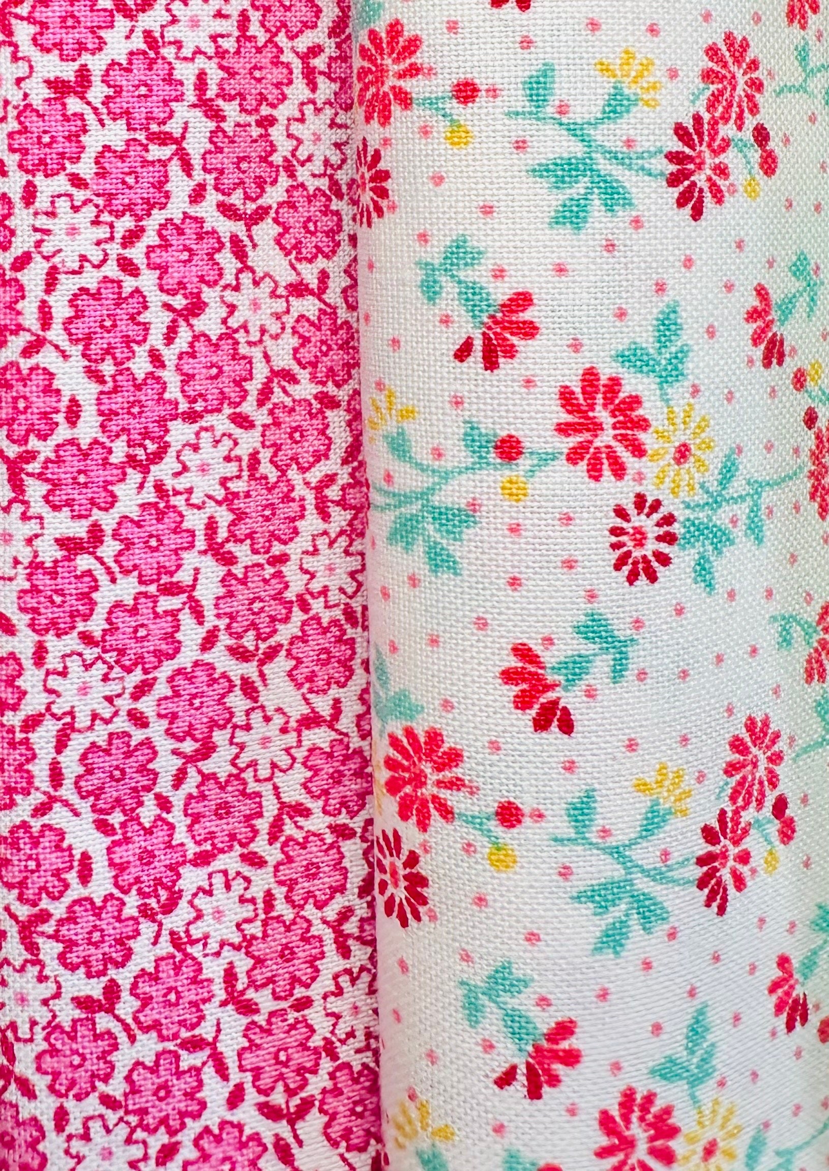 1930's Nana Mae Fabric - Henry Glass Fabric- Robert Kaufman 30’s Flower ...