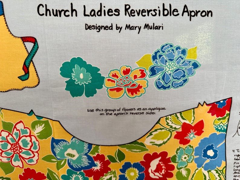 Vintage Church Lady Apron Panel - 40s Style! - Etsy