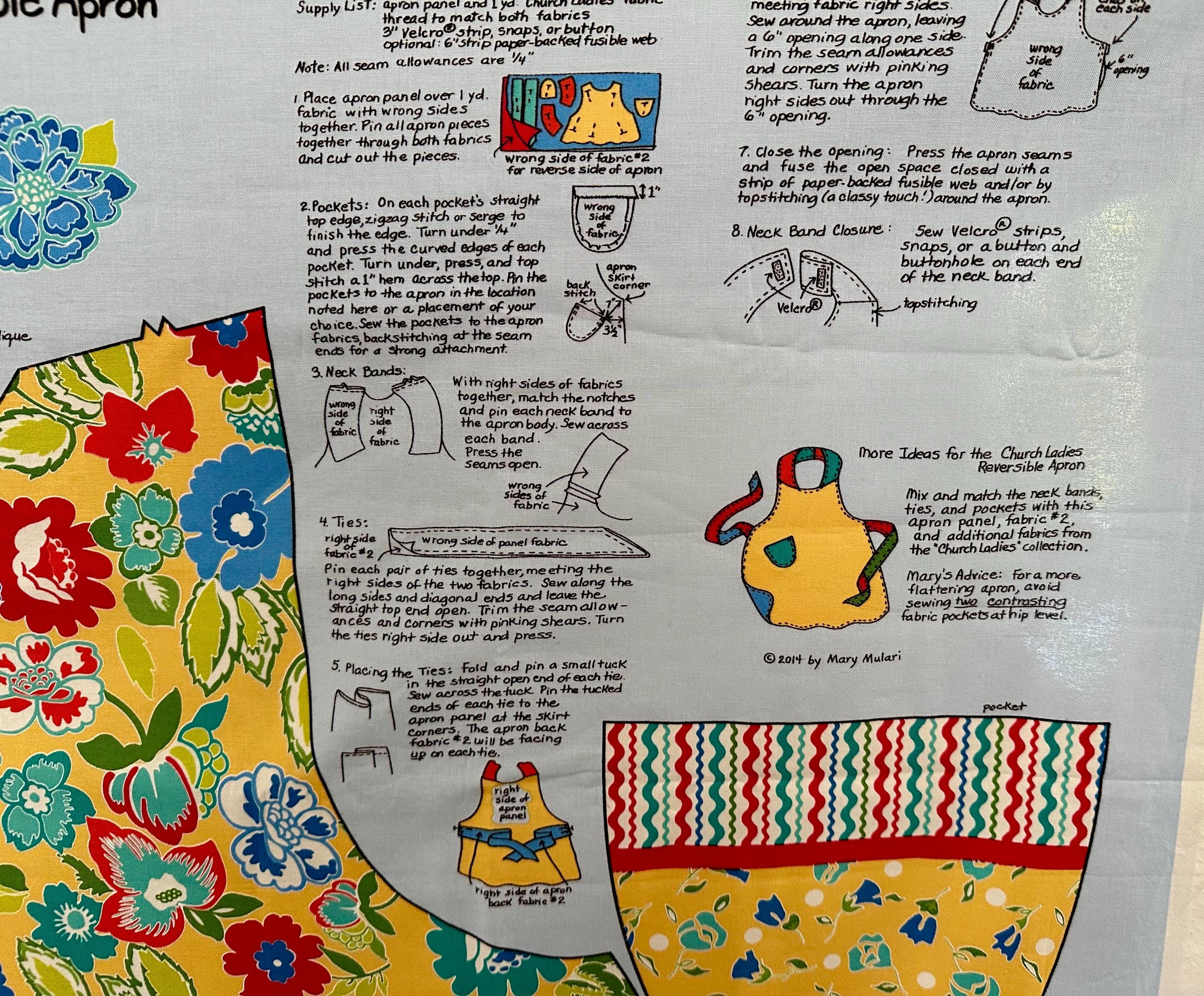 Vintage Church Lady Apron Panel - 40s Style! - Etsy