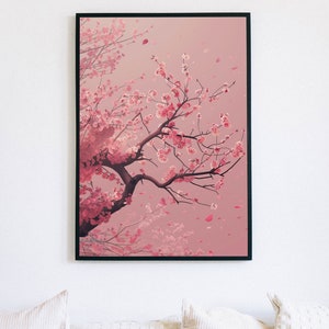 Sakura Poster. Cherry Blossom Sakura. Printable Digital Art. Instant ...